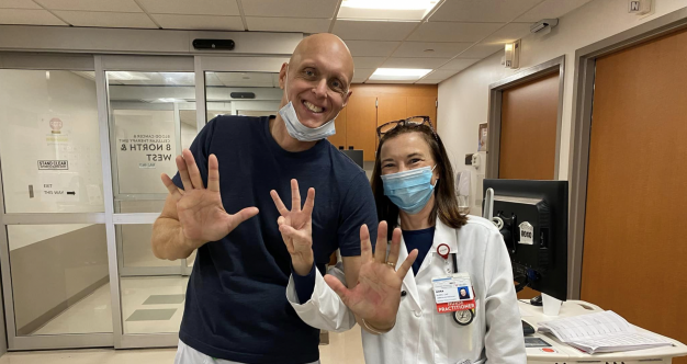 Three-Time Lymphoma Survivor Walks A Marathon During Chemotherapy